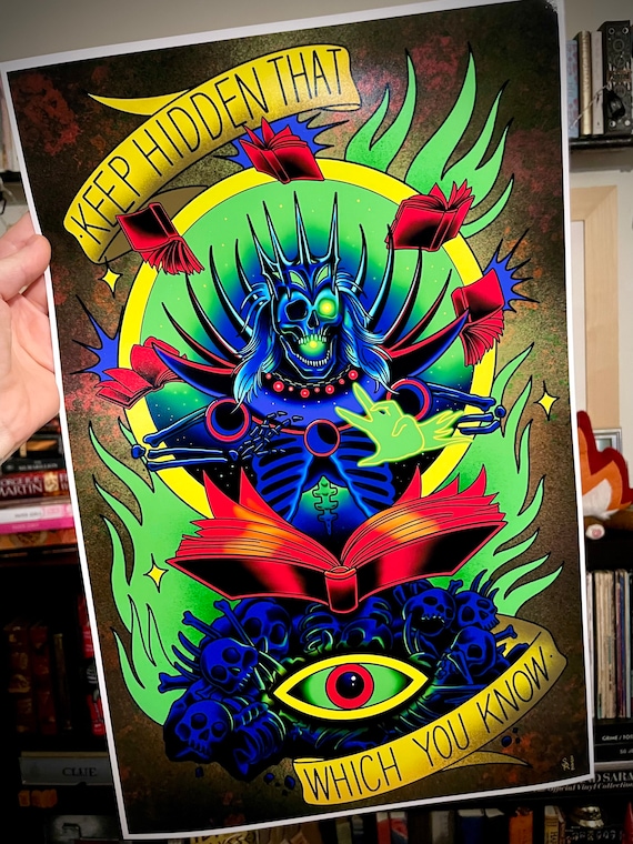 Vecna D&D/DND Tattoo Flash Sheet Art Print - Etsy Israel