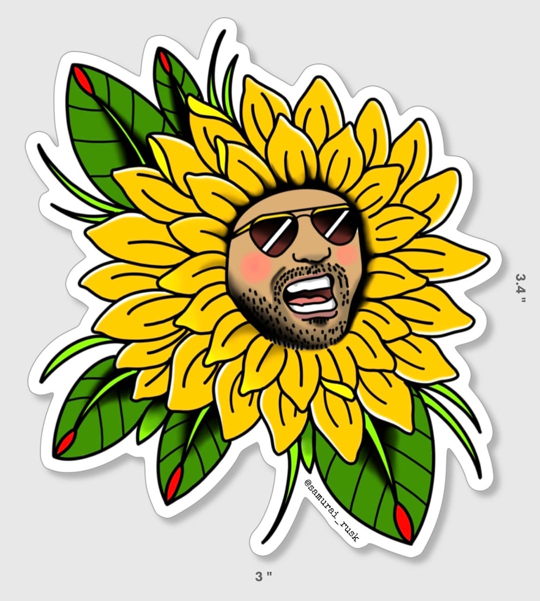 Sam Riegel Sunflower - Critical Role - Tattoo Flash - Sticker - Etsy