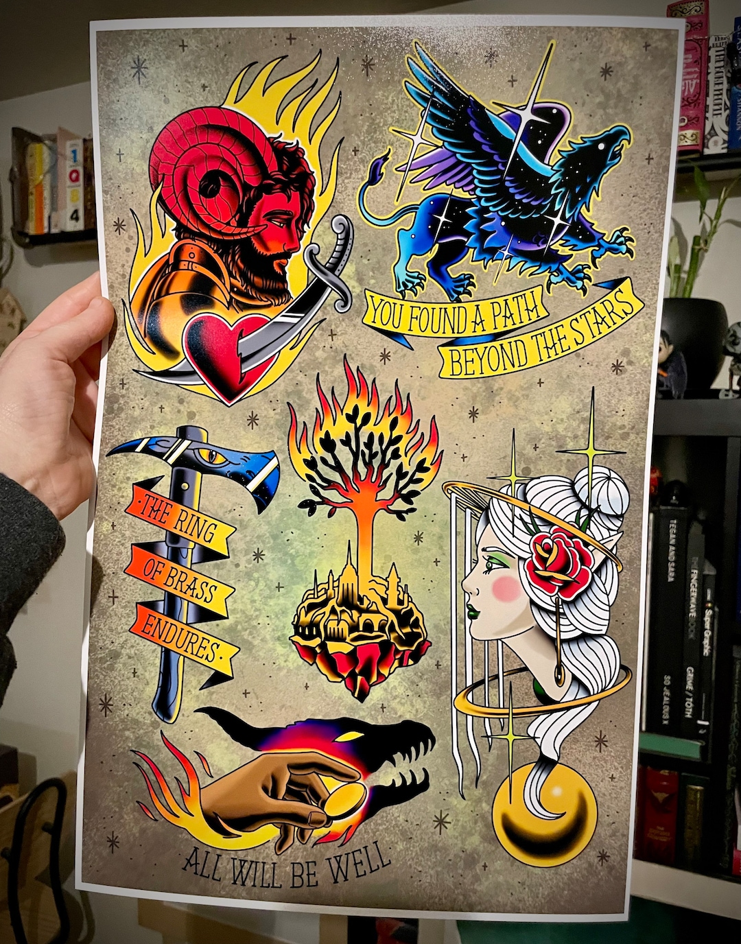 Calamity (critical Role) - Tattoo Flash Sheet - Art Print - Etsy