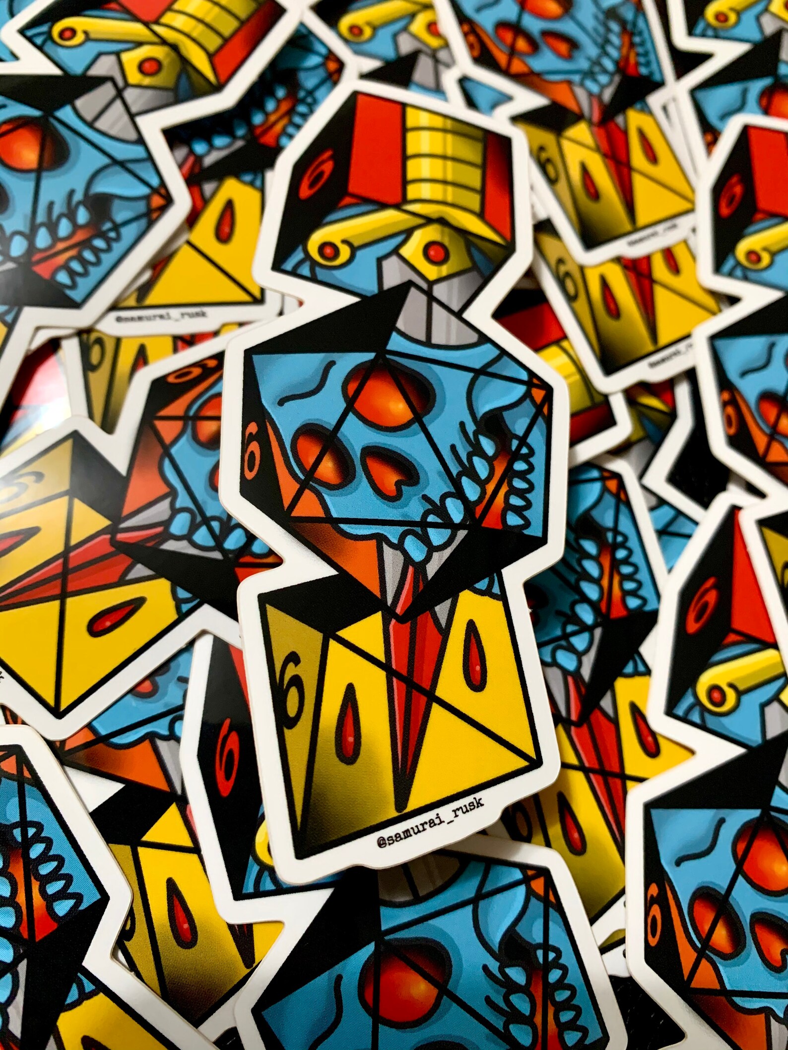 Roll for Damage Sticker - Vinyl Sticker - Tattoo Flash - Etsy