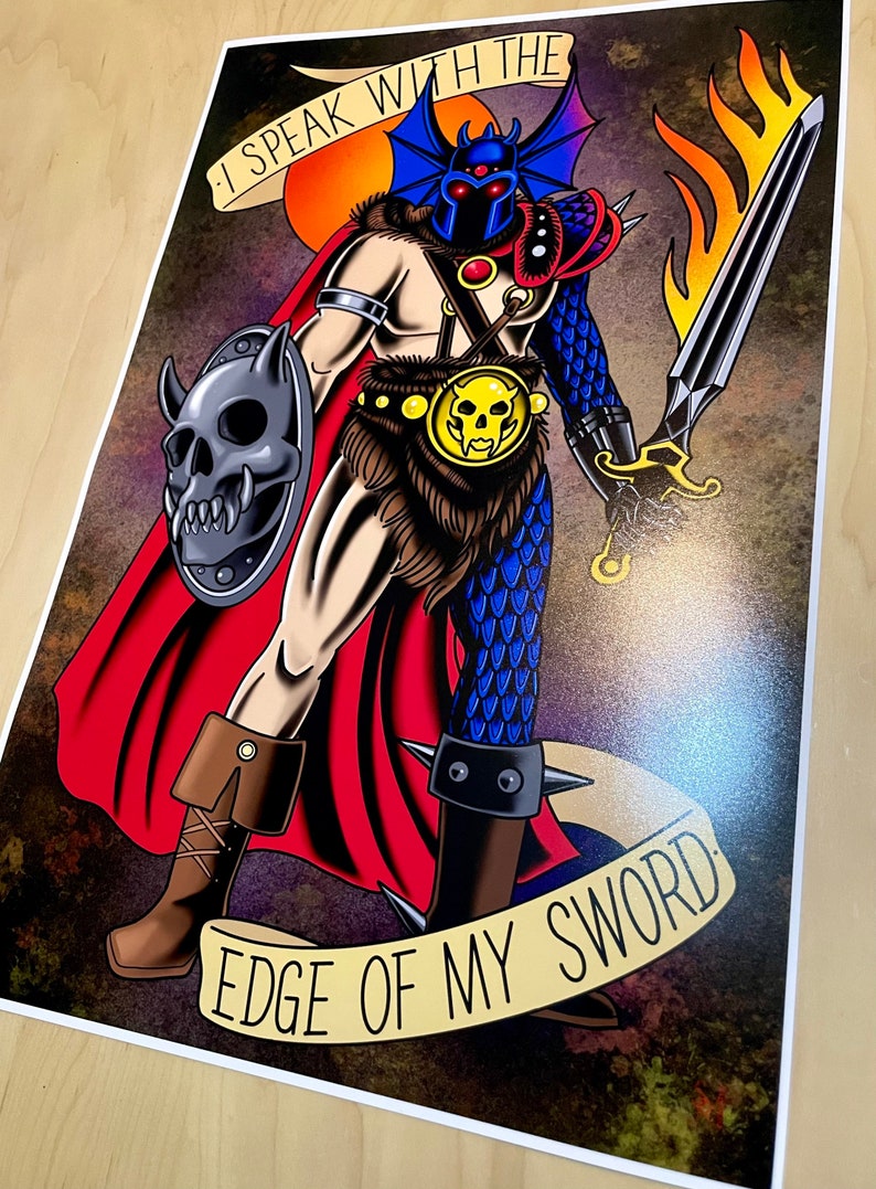 Warduke D&D/DND Tattoo Flash Sheet Art Print - Etsy
