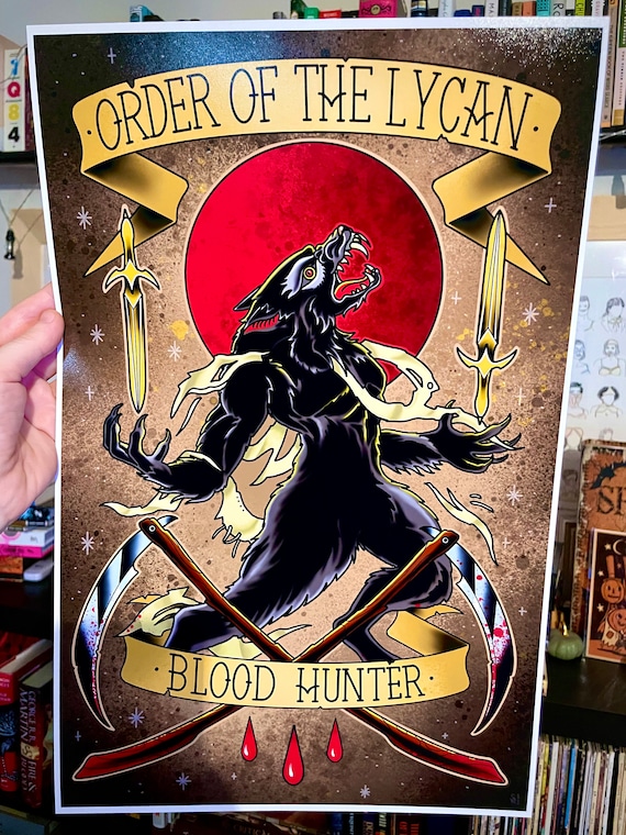 Blood Hunter: Order of the Lycan D&D/DND Tattoo Flash - Etsy