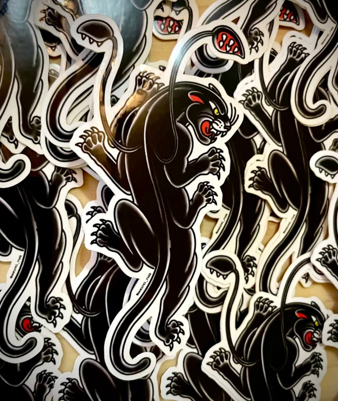 Large Displacer Beast Sticker - Vinyl Sticker - Tattoo Flash - Etsy