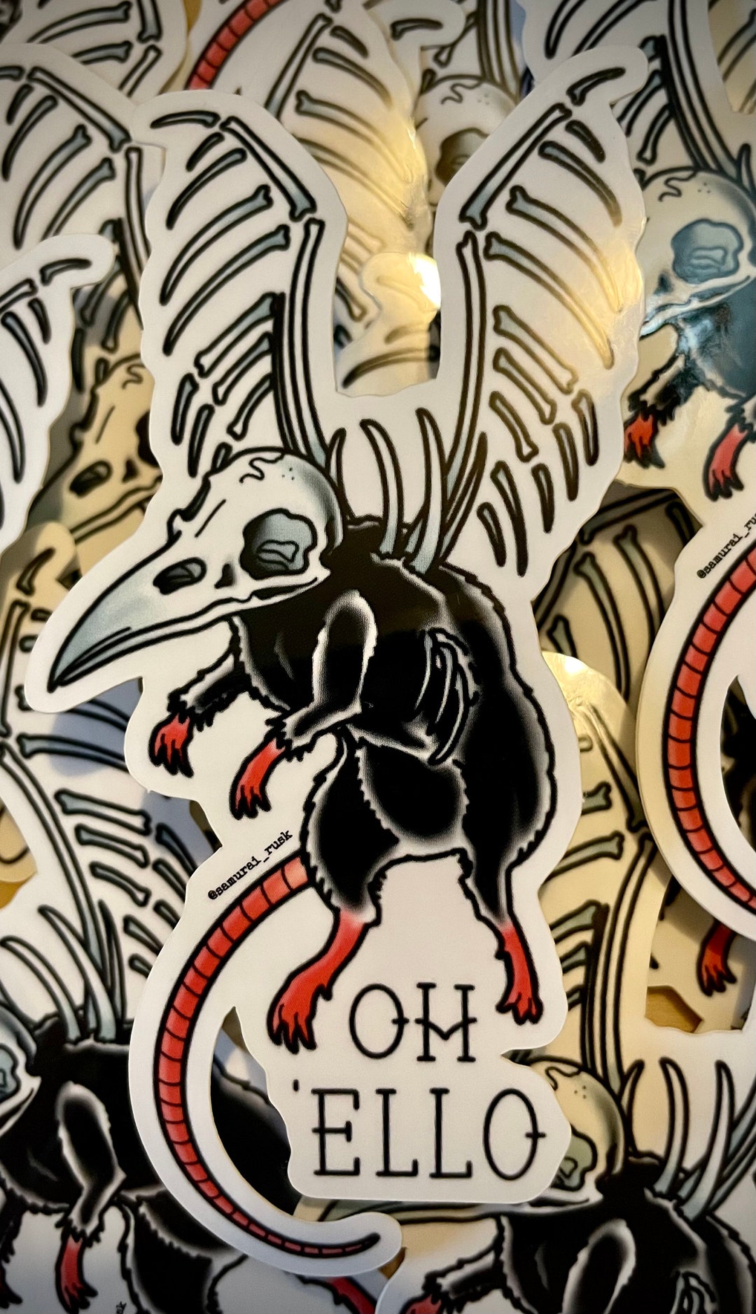 Patê De Rolo Sticker - Vinyl Sticker - Tattoo Flash - Etsy