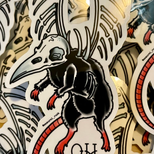 Patê De Rolo Sticker Vinyl Sticker Tattoo Flash - Etsy