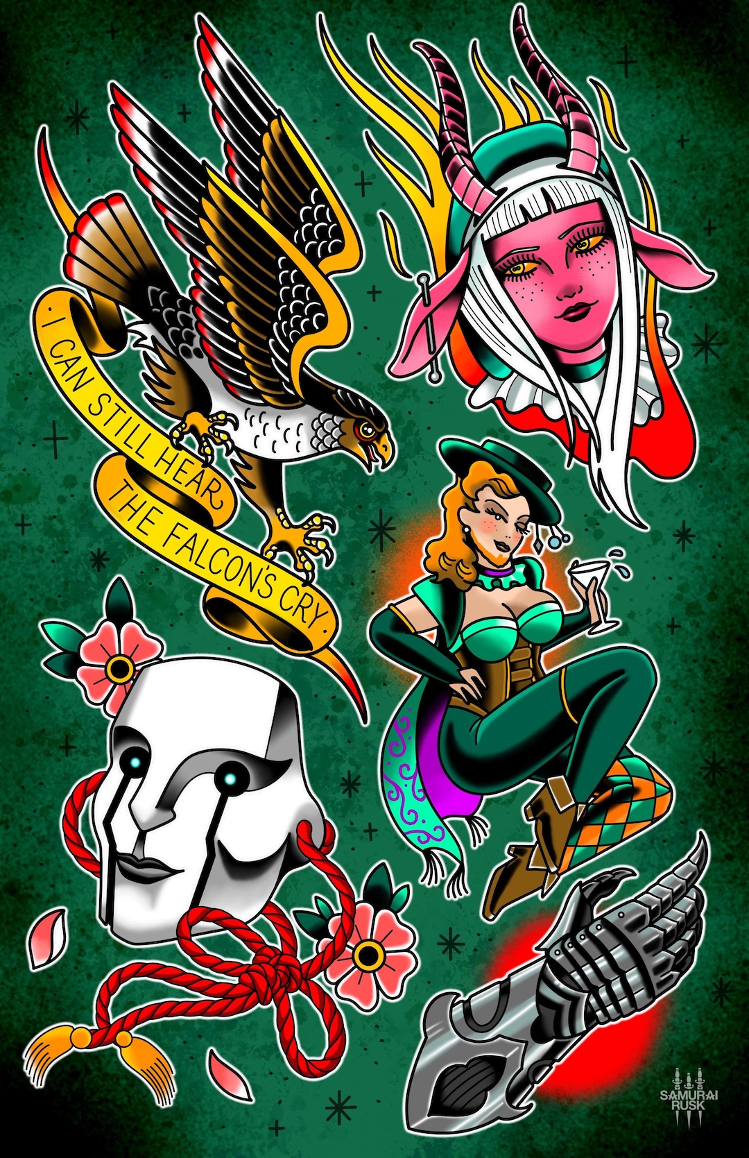 Aramán (critical Role) - Tattoo Flash Sheet - Art Print - Etsy
