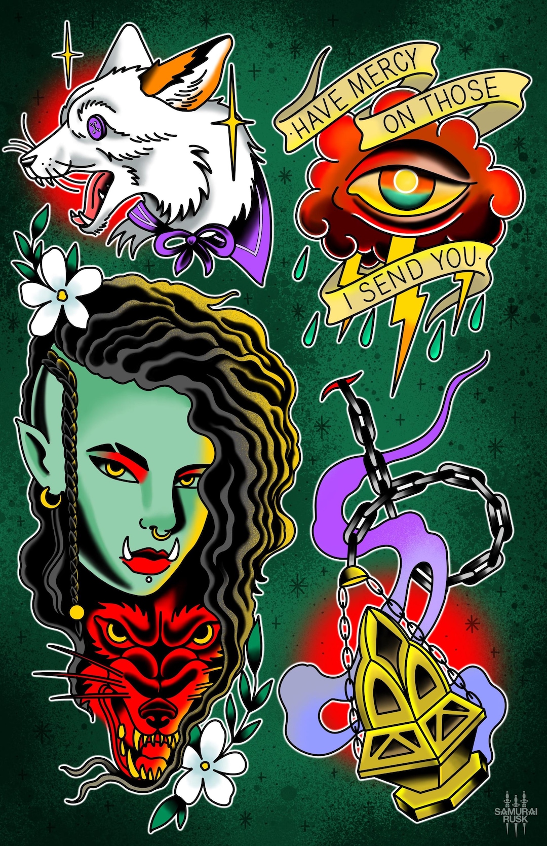 Campaign 4 - Aramán (critical Role) - Tattoo Flash Sheet - Art Print - Etsy
