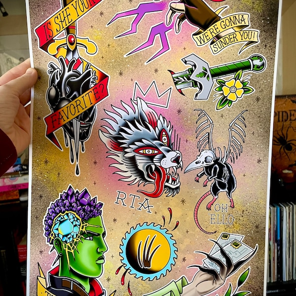 Critical Role Flash Sheet - Etsy