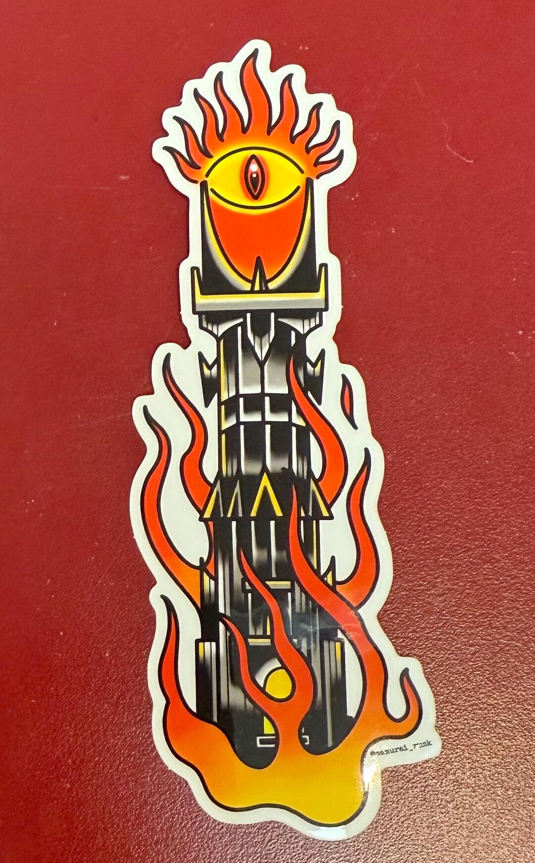 Eye of Sauron - Barad-dûr - Large Vinyl Sticker - Tattoo Flash - Etsy
