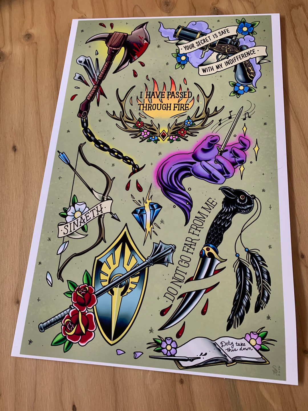 Vox Machina (critical Role) - Tattoo Flash Sheet - Art Print - Etsy