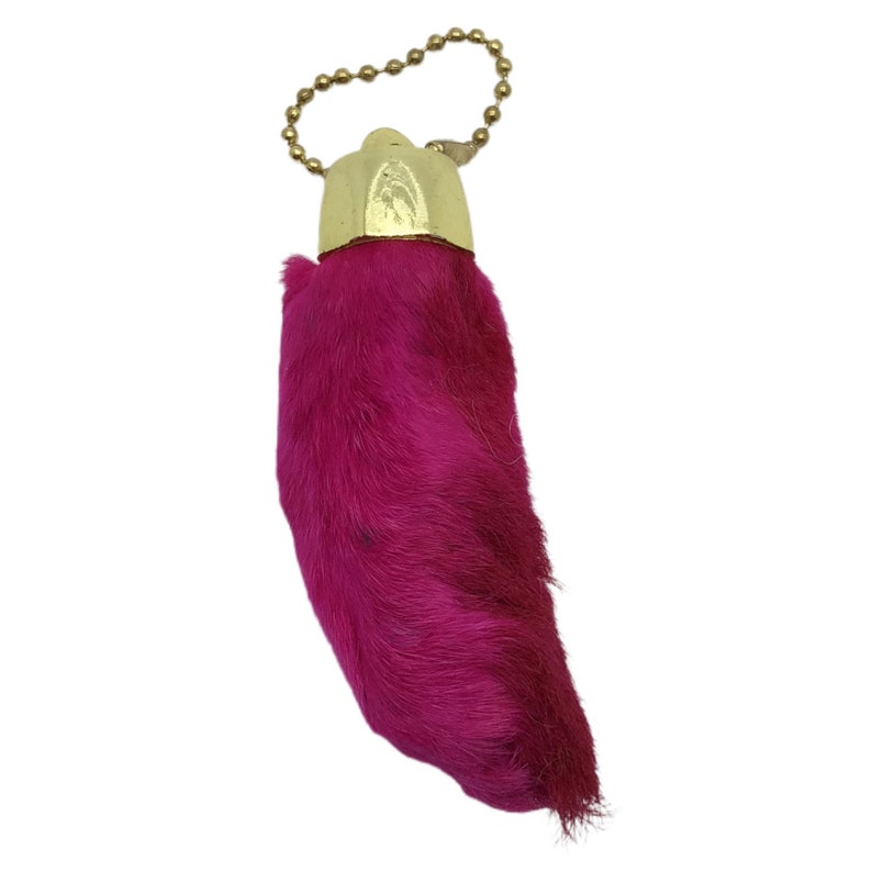 LUCKY Rabbit Foot Taxidermy Good Luck Charm Pendant Key Ring - Etsy