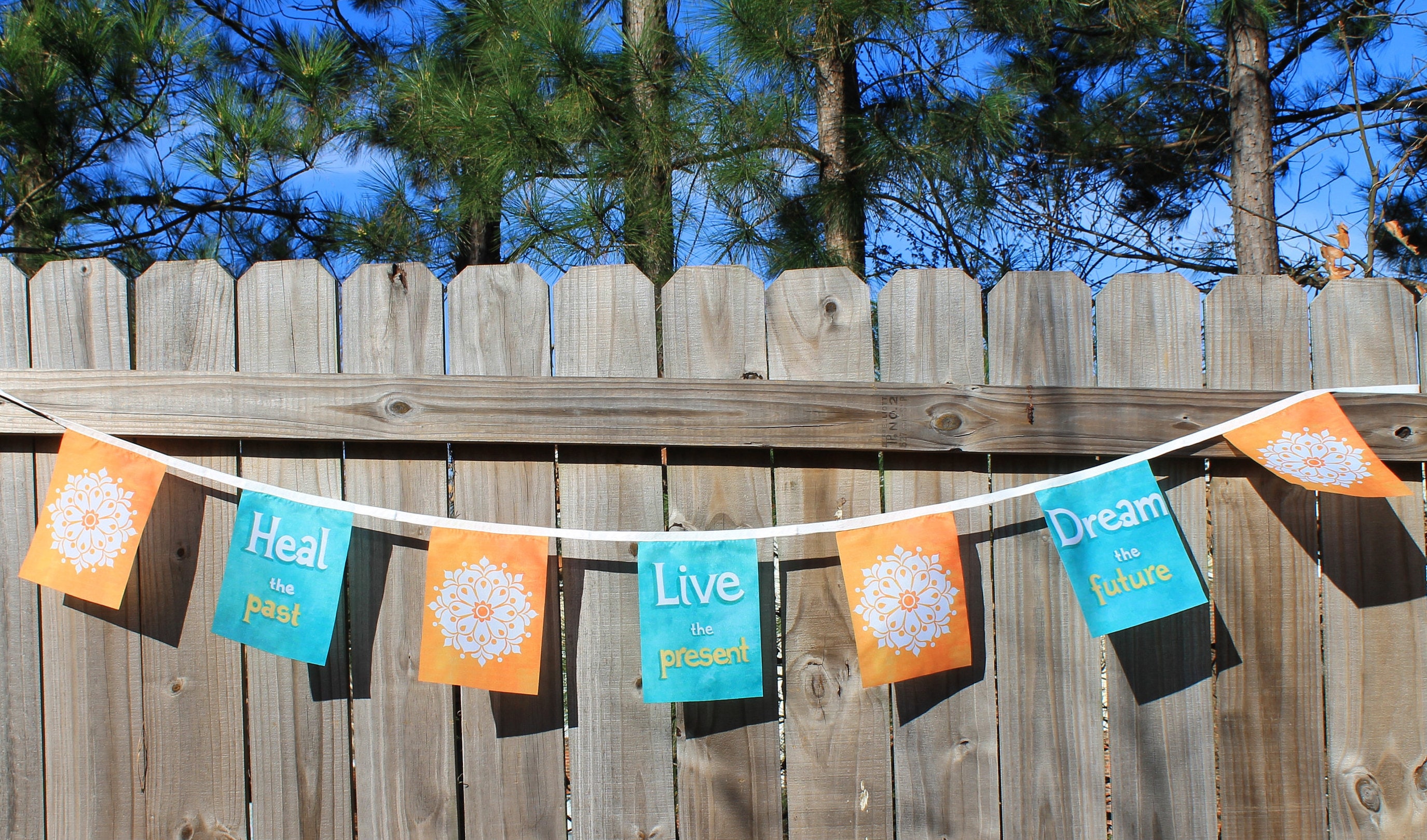 PAST PRESENT FUTURE String of Flags / Bunting / Banner - Etsy
