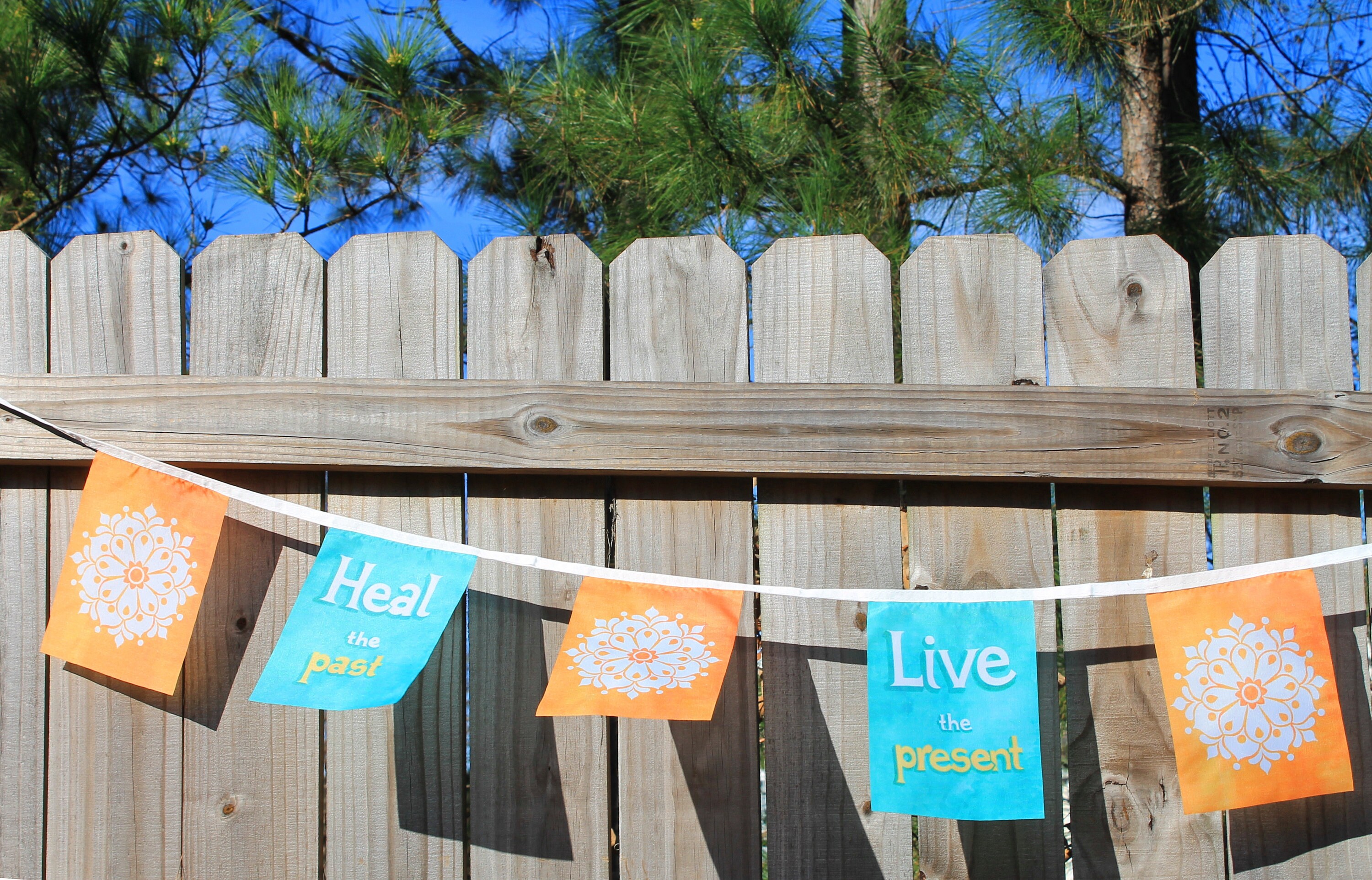 PAST PRESENT FUTURE String of Flags / Bunting / Banner - Etsy