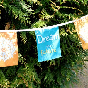 PAST PRESENT FUTURE String of Flags / Bunting / Banner - Etsy
