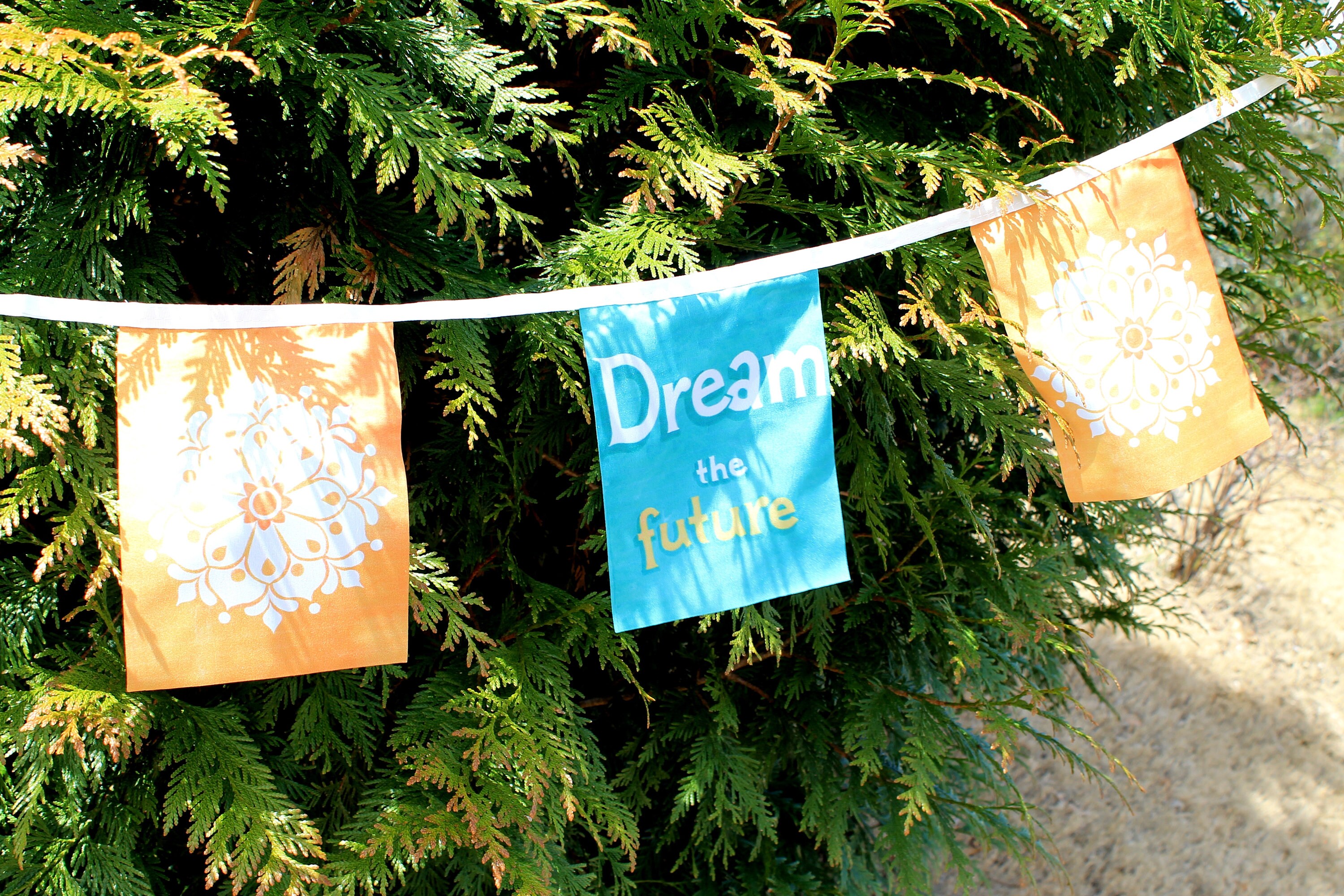 PAST PRESENT FUTURE String of Flags / Bunting / Banner - Etsy