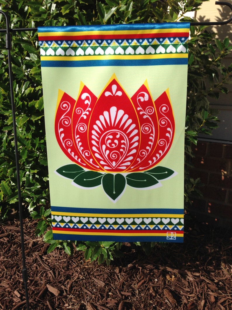 SALE - Ethnic Pattern Garden Flag or Indoor Decoration - Etsy