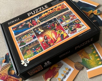Diwali Diya Jigsaw Puzzle - 8 Inches | 20 Pieces | 4+ Years | Diwali ...