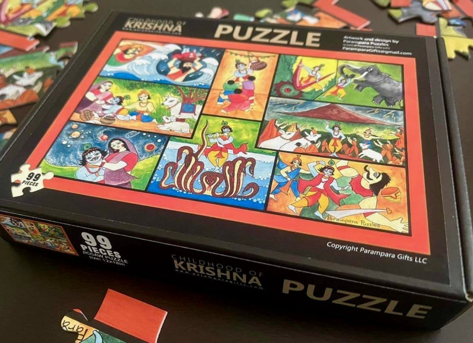 Childhood of Krishna Jigsaw Puzzle - Etsy