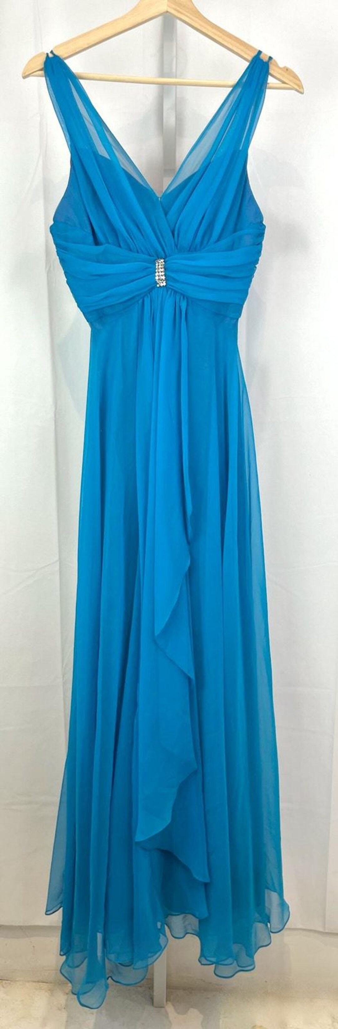 MIKE BENET Formals Vintage Gown Sleeveless Chiffon Maxi Dress Lined ...