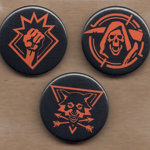 Gone Rogue / Manhunt 25mm Badges Inspired by the Division 2 X | Etsy