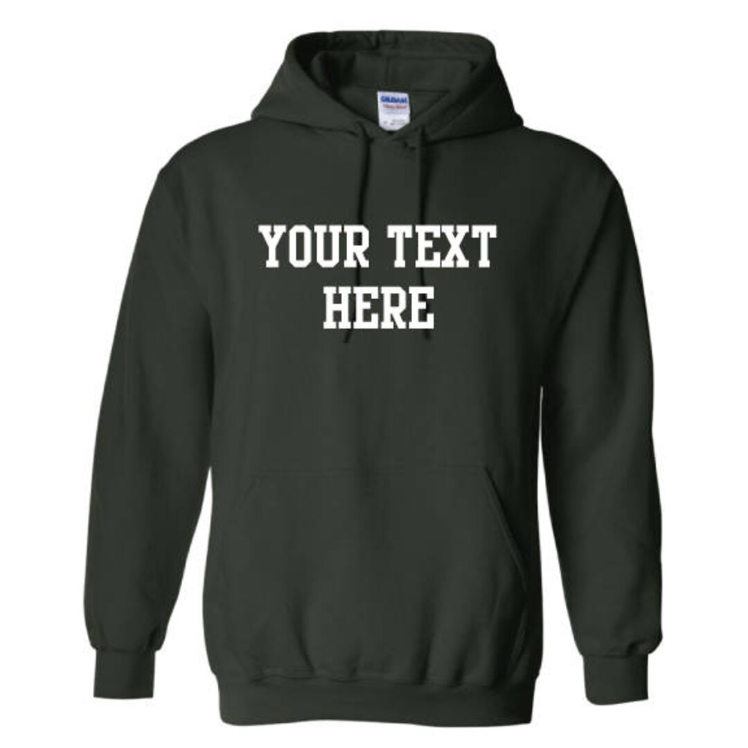 Custom Unisex Adult Hooded Sweatshirt / Personalize Adult Hoodie ...