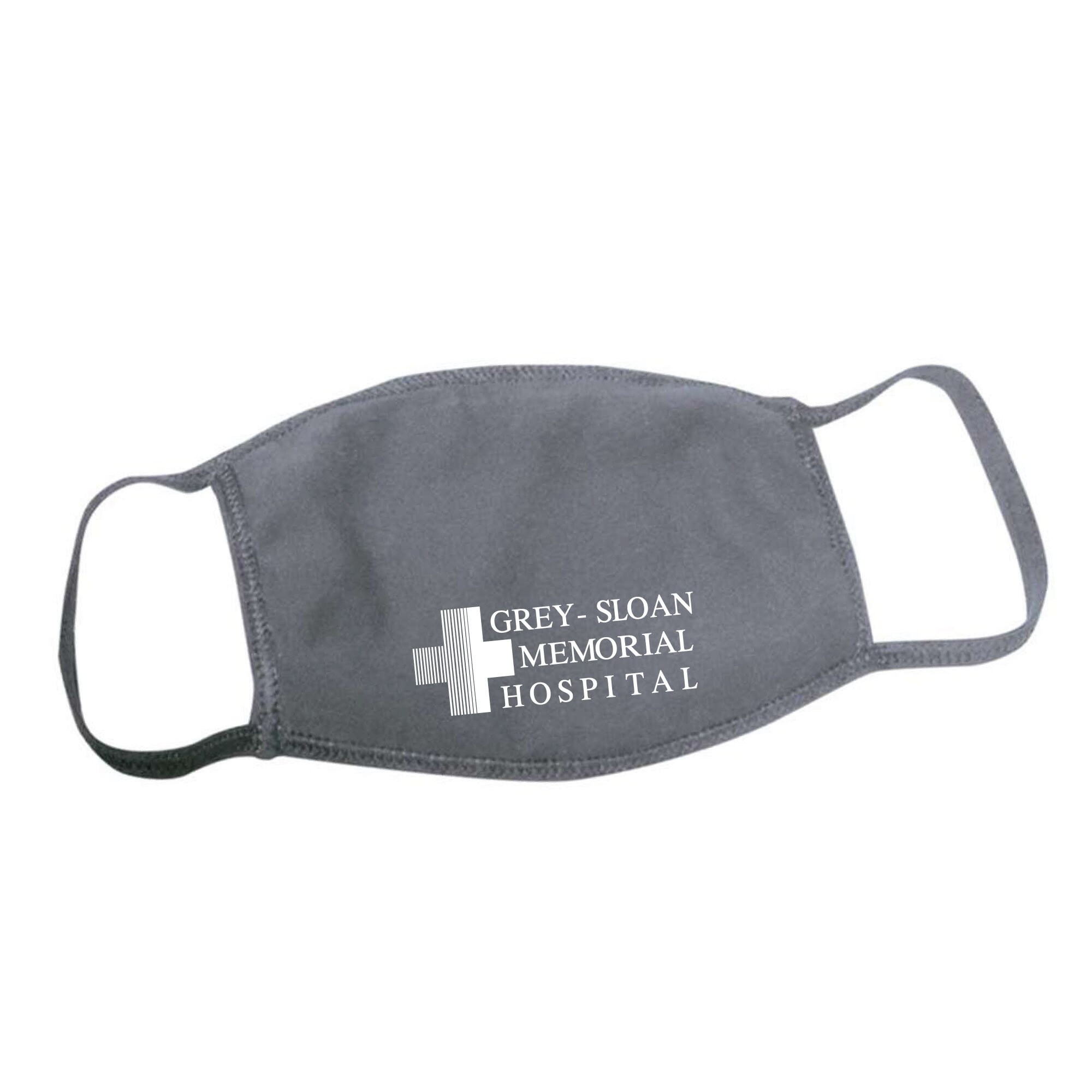 Grey-Sloan Memorial Hospital Charcoal Black Face Mask Made in | Etsy