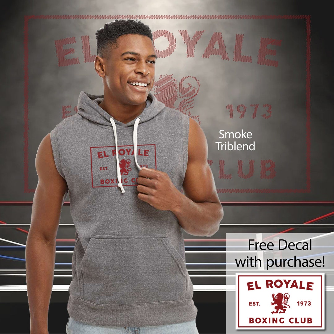 El Royale Boxing Club Tri-blend Sleeveless Hooded Sweatshirt - Etsy