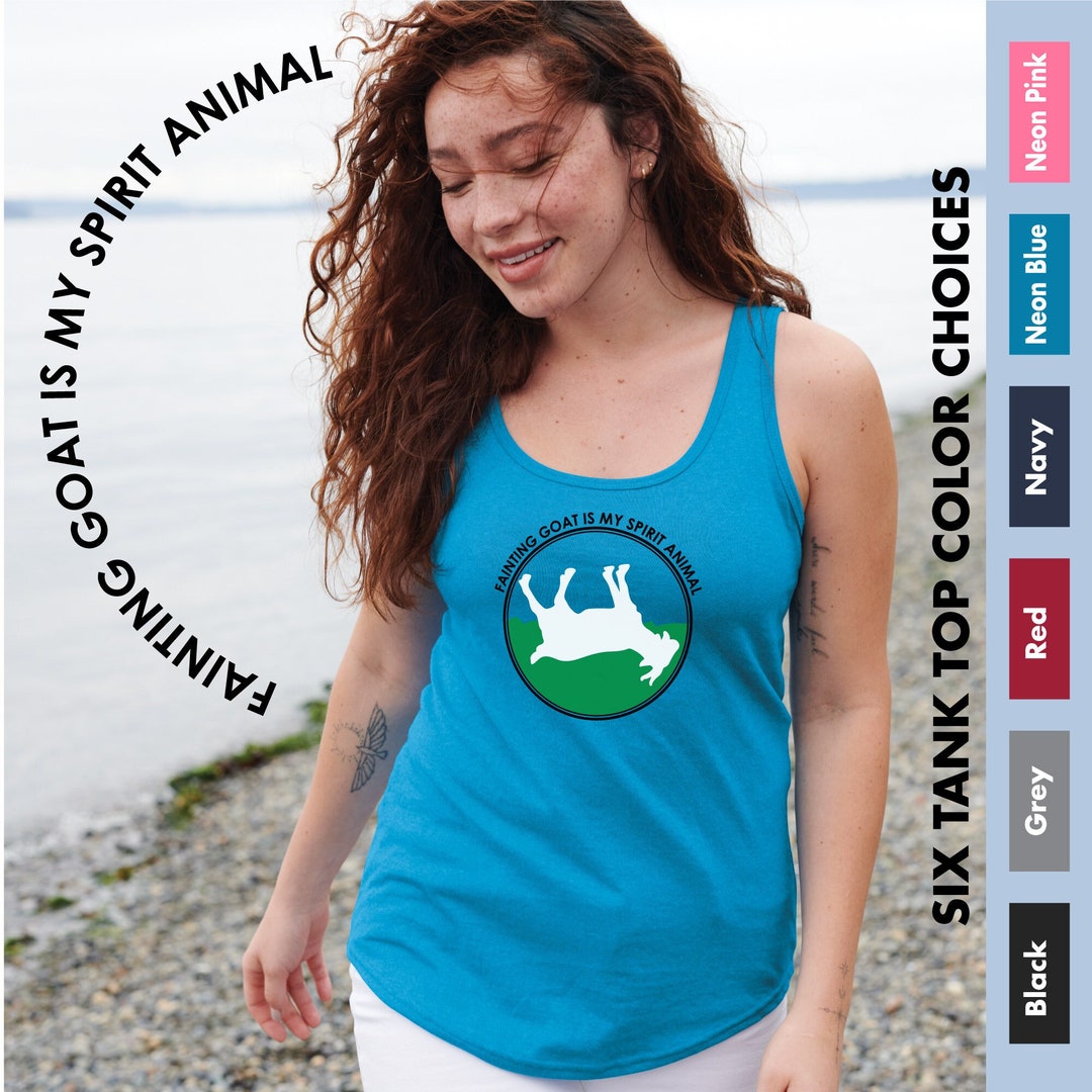 Fainting Goat is My Spirit Animal Tank Top / Summer Tank / Trending Top ...