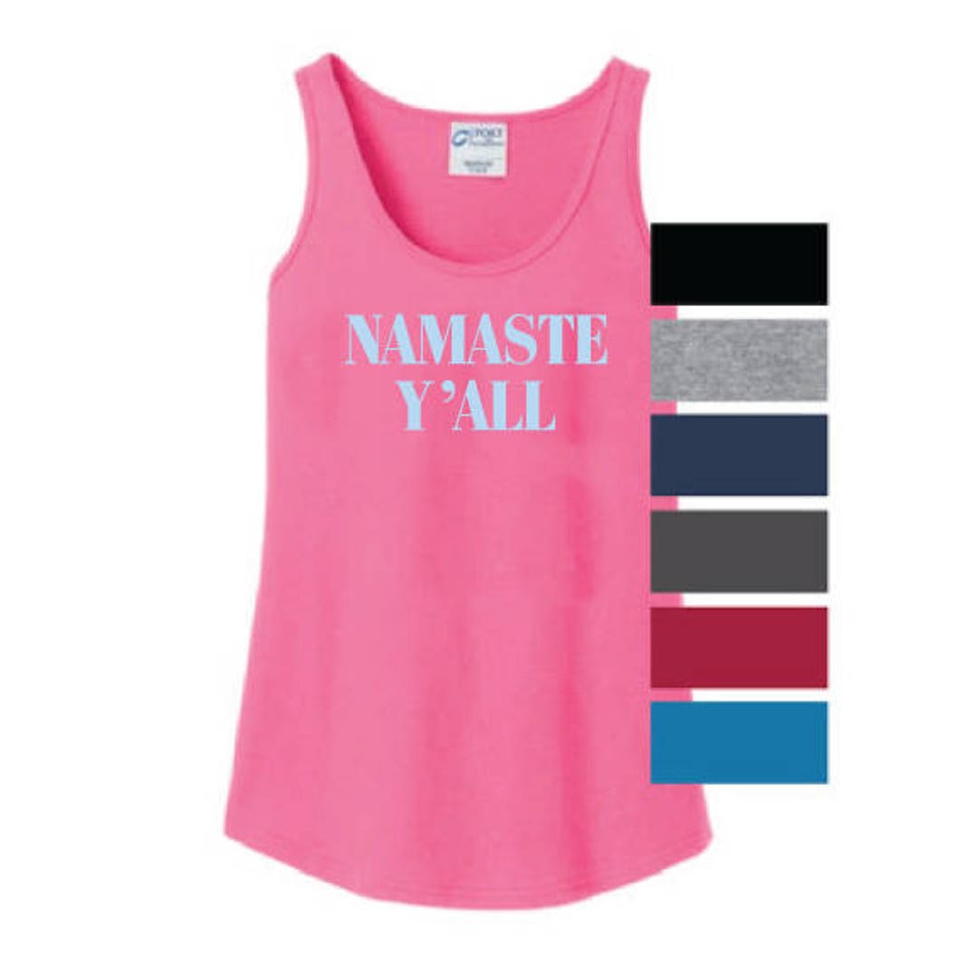 Namaste Y'all Tank Top Sleeveless Ladies Tee Country Yoga - Etsy