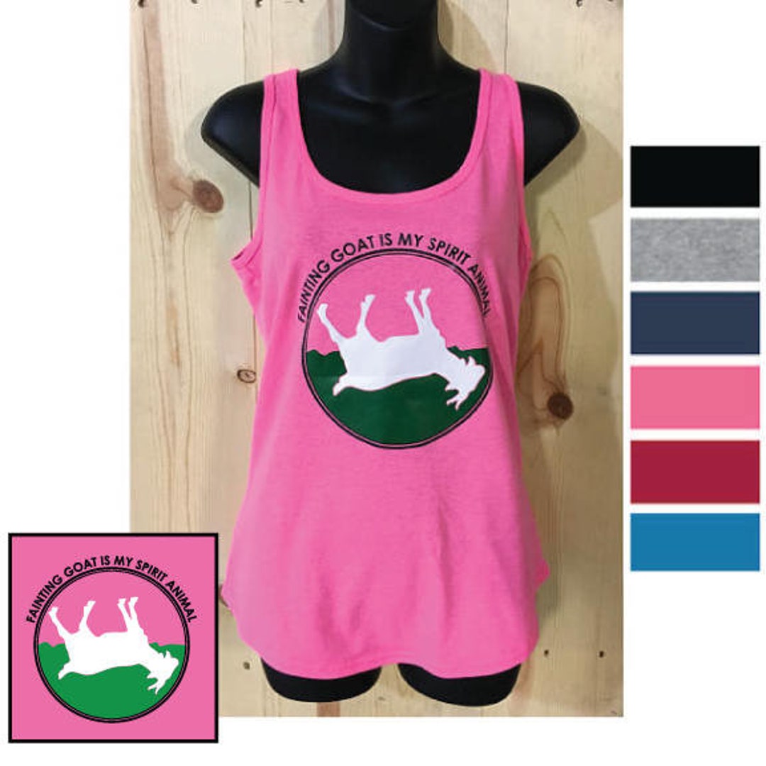 Fainting Goat is My Spirit Animal Tank Top / Summer Tank / Trending Top ...