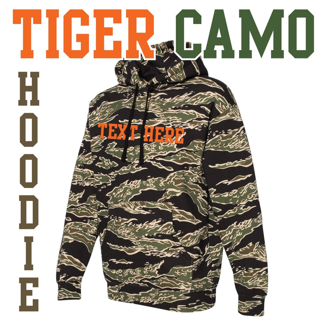 Tiger King Camo Custom Personalized Camo Hoodie Perfect for Hunting ...