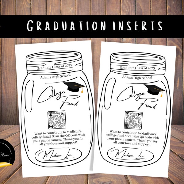 Graduation Invitation With Qr Code - Etsy