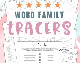 Word Family Tracing Printable Pack | Etsy