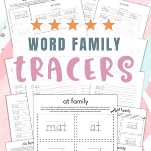 Word Family Tracing Printable Pack - Etsy