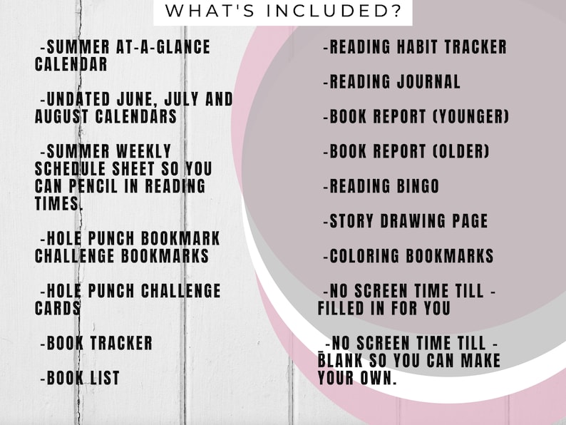 Printable Summer Reading Challenge Binder - Printable Reading Challenge ...