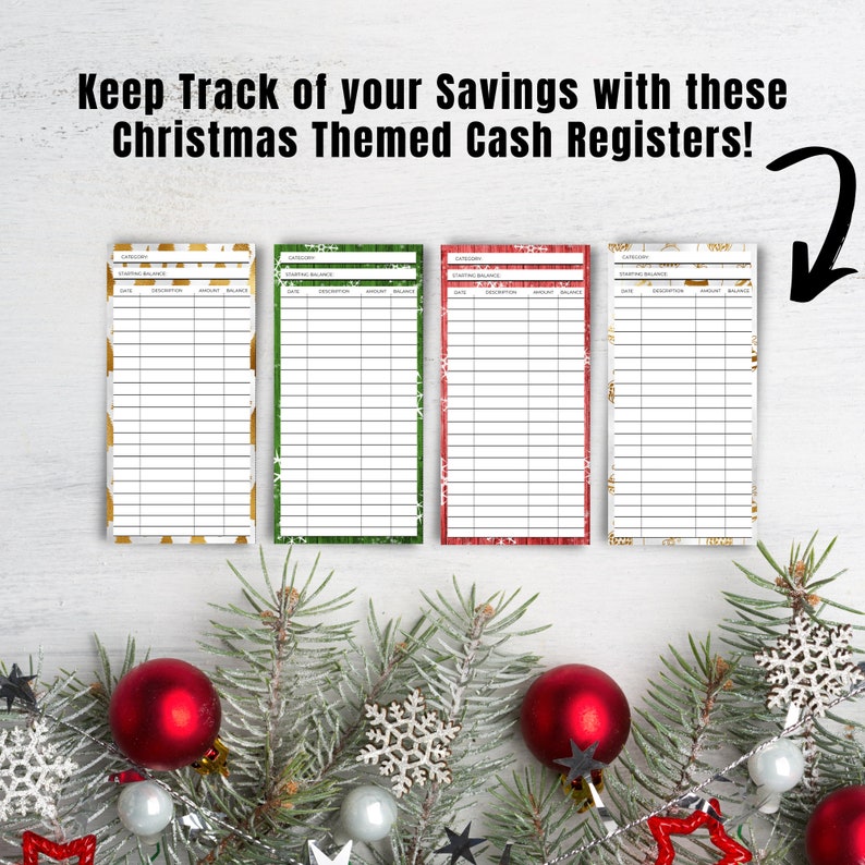 Christmas Savings Tracker Printable, Christmas Savings Challenge ...
