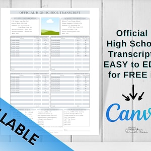 Fillable Printable Homeschool High School Transcript Template, High ...