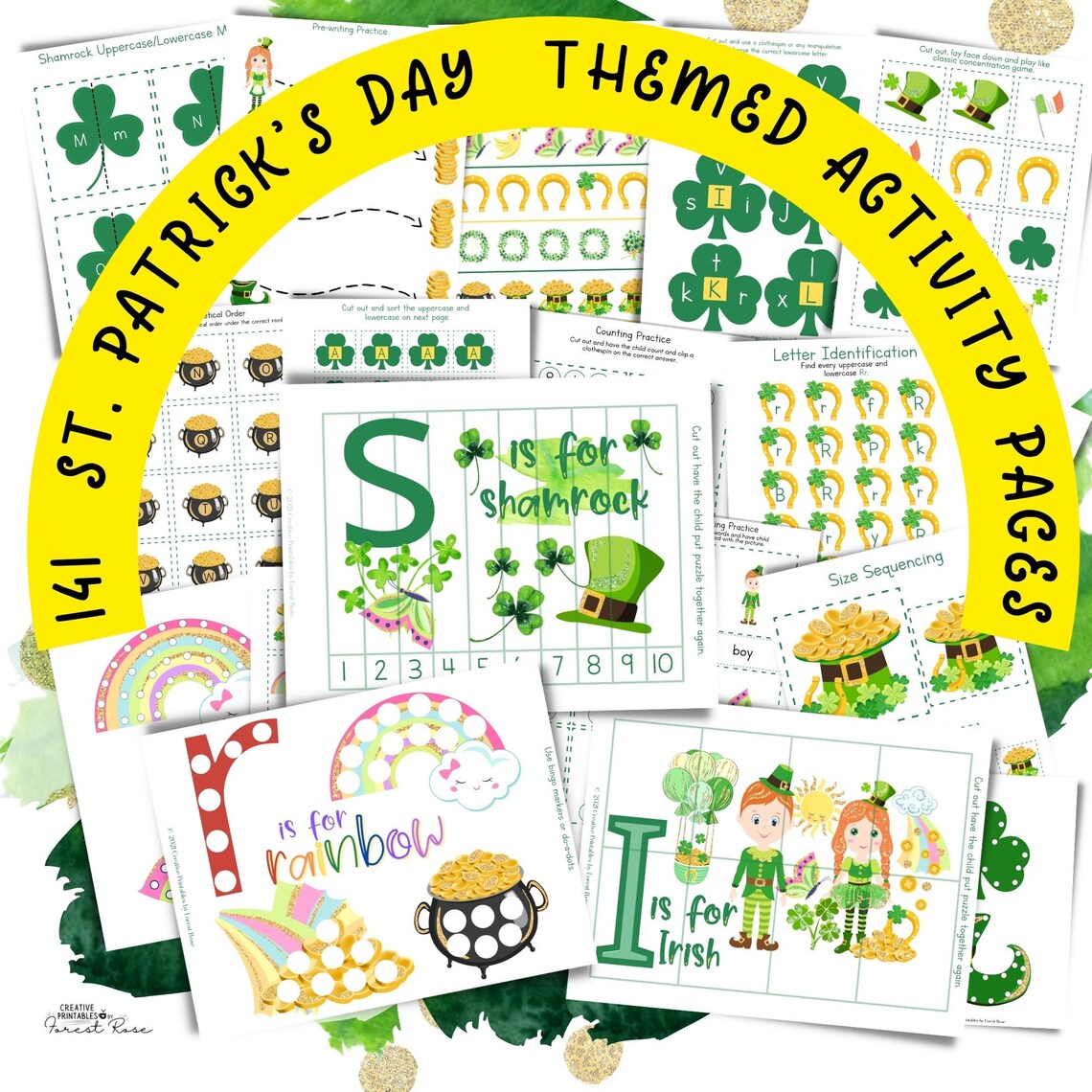 St. Patrick's Day Preschool Pack Preschool Worksheets Saint Patrick's ...