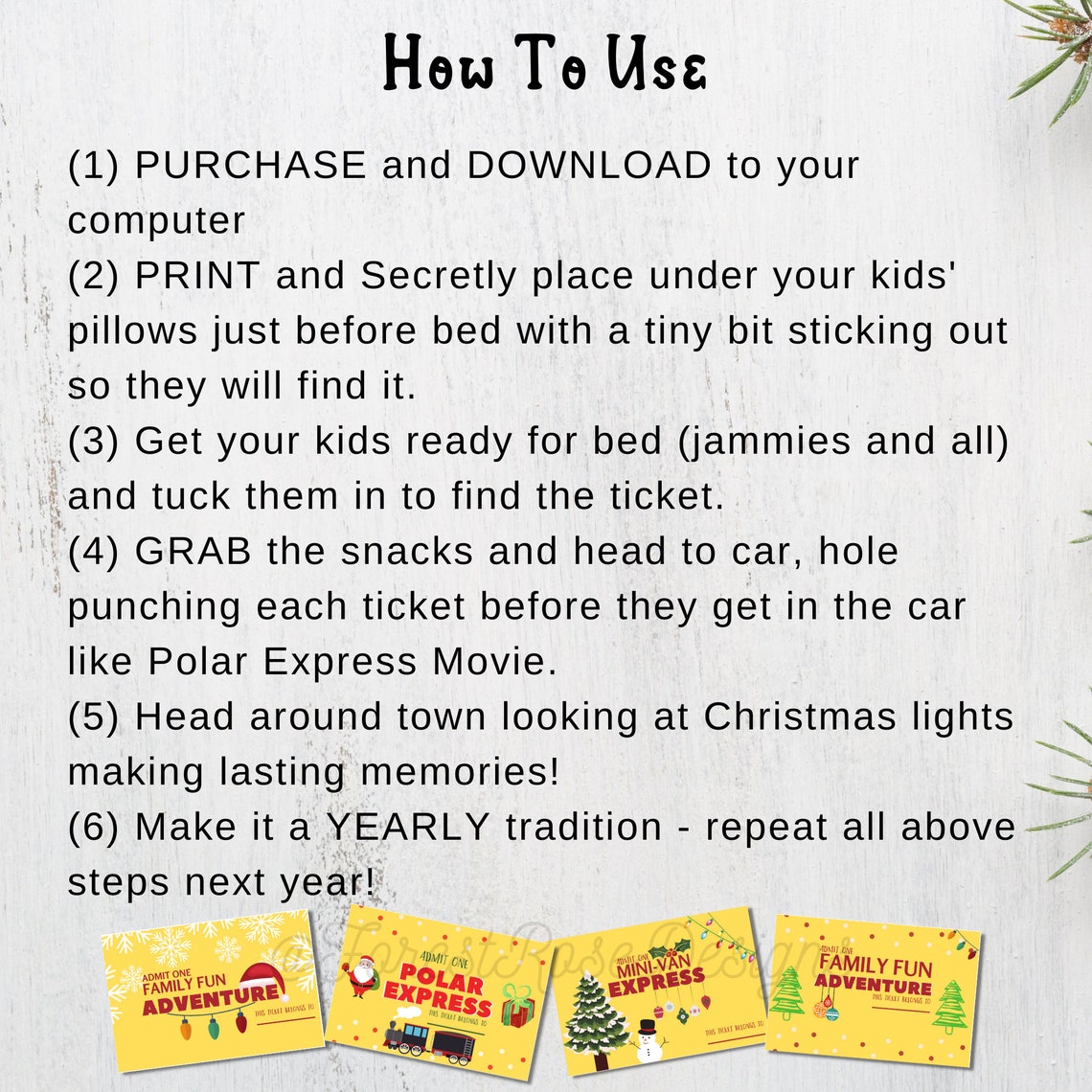 Printable Golden Ticket Christmas Adventure | Family Christmas ...