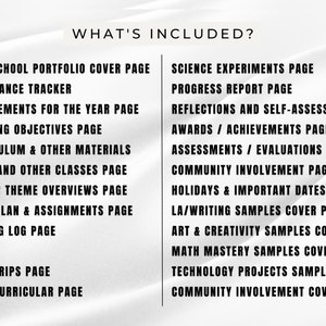 Printable Homeschool Portfolio: 24-page Minimalist Design (PDF Download ...