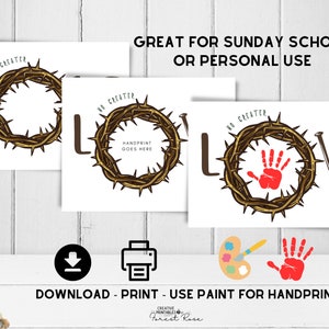 No Greater Love Handprint Craft, John 15:13, Sunday School Craft ...