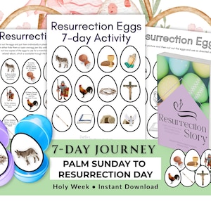 Resurrection Eggs Printable Christian Easter Activity for Kids Holy ...