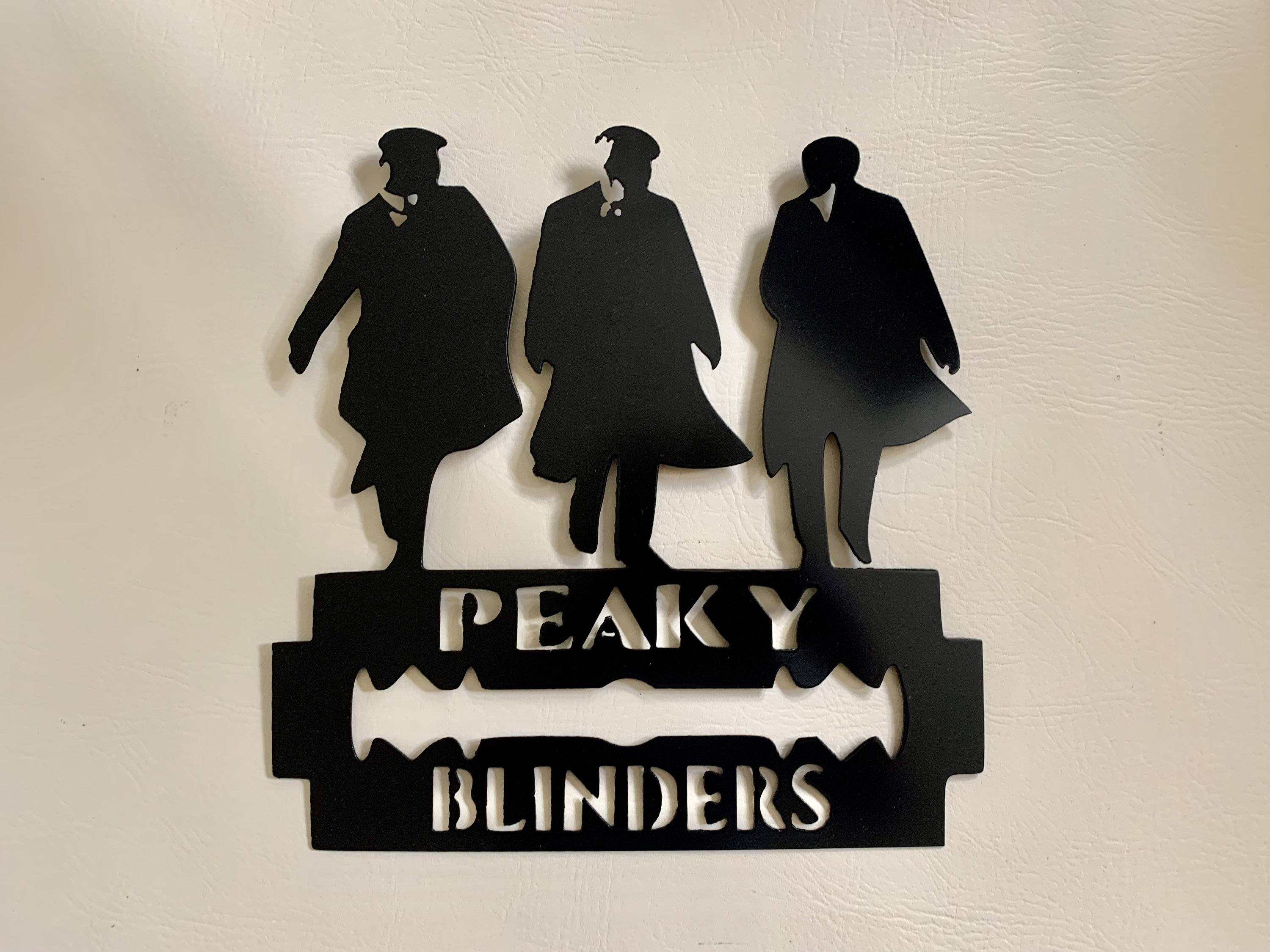 Peaky Blinders Silhouette Plaque Metal Wall - Etsy