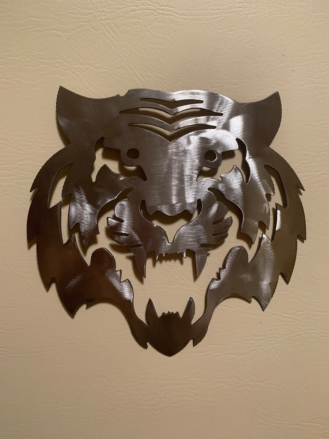 Tiger Head Metal Wall Art Wild Animals - Etsy UK