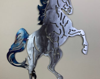 Rearing Horse Metal Wall Art - Etsy UK