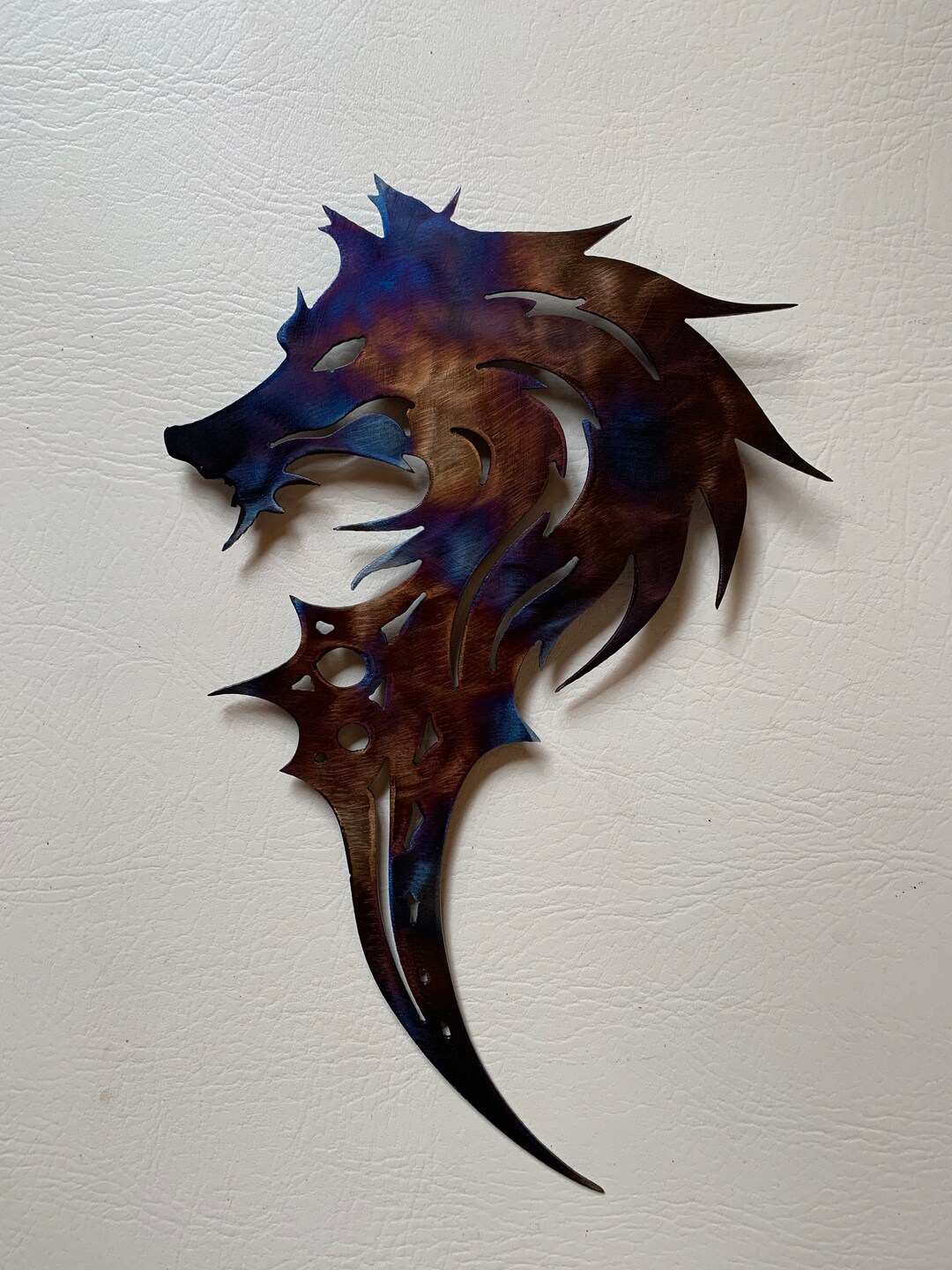 Dragon Elegant Tribal Tattoo Style Deviant Metal Wall Art ref01 ...