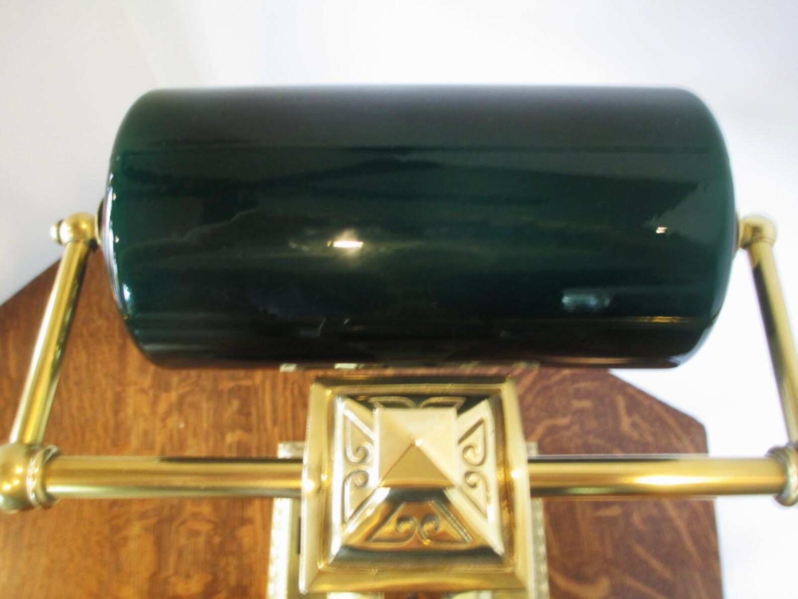 Rare & Stunning Antique Bankers Lamp With Inkwells, Restored-duckbill ...