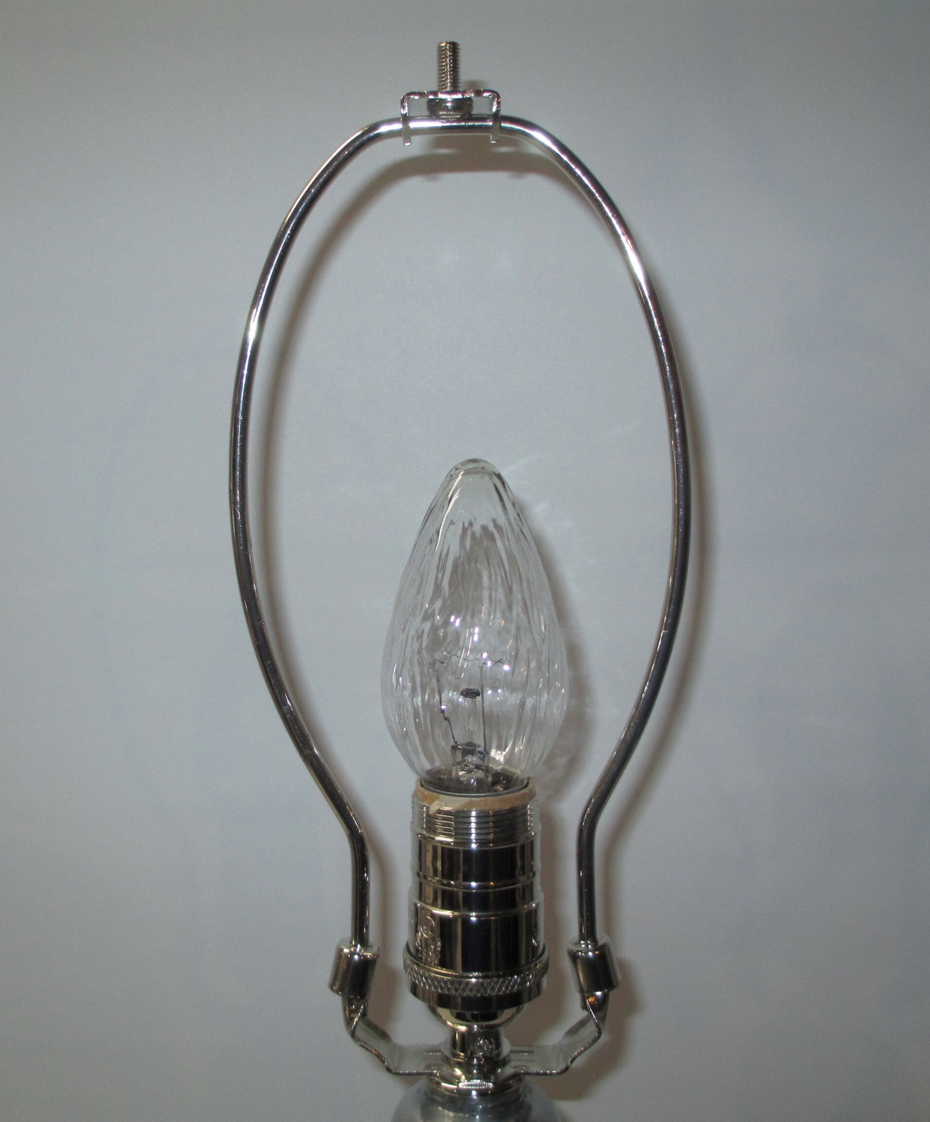 Elegant Mid-century Modern Large Aluminum Table Lamp With Black Shade ...