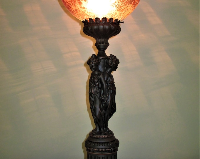 Vintage Art Nouveau,the Three Graces Figurine Lamp,height 30 Inches - Etsy