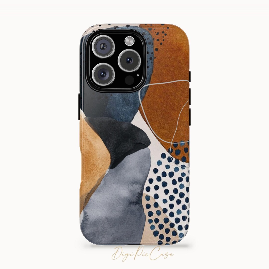 Modern Abstract Shapes iPhone 16e, 16 Pro Max 15 14 13 12 Samsung ...